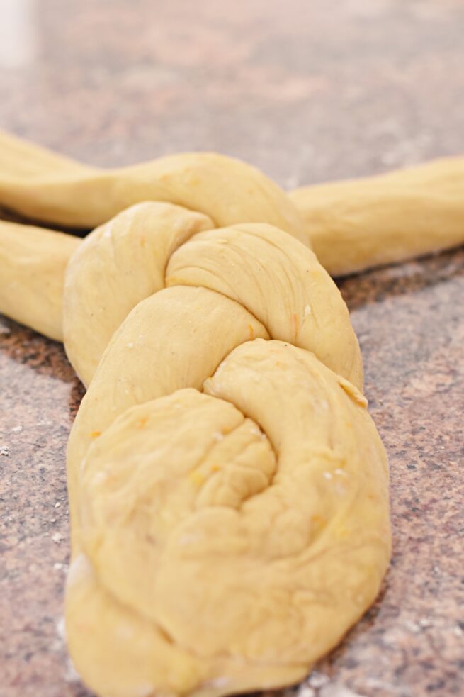 Braided Easter Bread with Orange and Cardamom - elkeliving.com