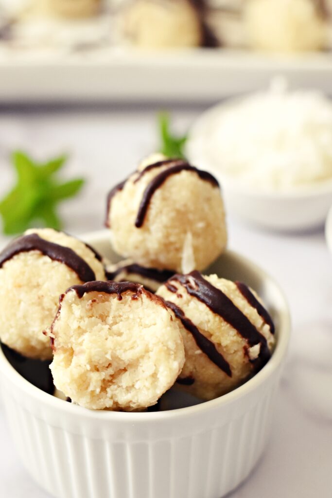 No-Bake Raw Coconut Macaroons - elkeliving.com