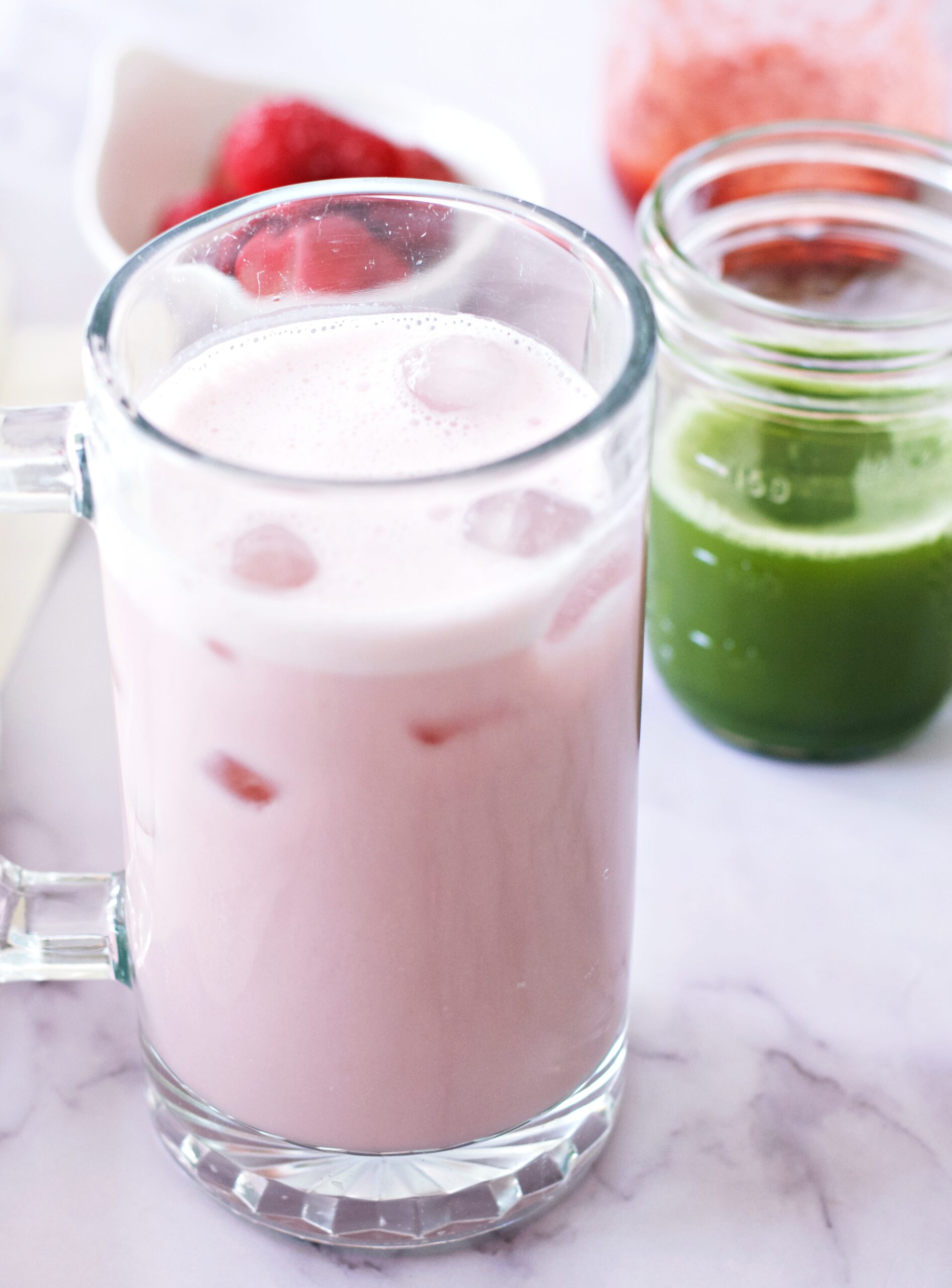 Strawberry Matcha Latte - Elke Living