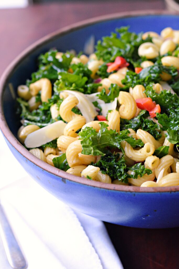 Kale Pasta Salad - Elke Living
